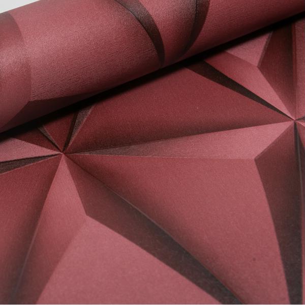 Ideale | Papel de Parede Vinílico Importado Geométrico 3D Bonina ...
